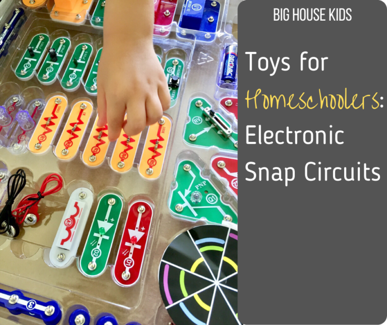 Toys for Homeschoolers: Electronic Snap Circuits - Big House in the Woods